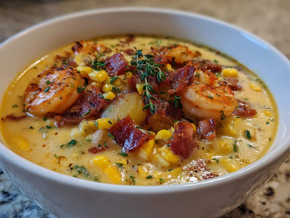 40-Minute Bacon, Shrimp and Corn Chowder - Irresistibly Creamy ...
